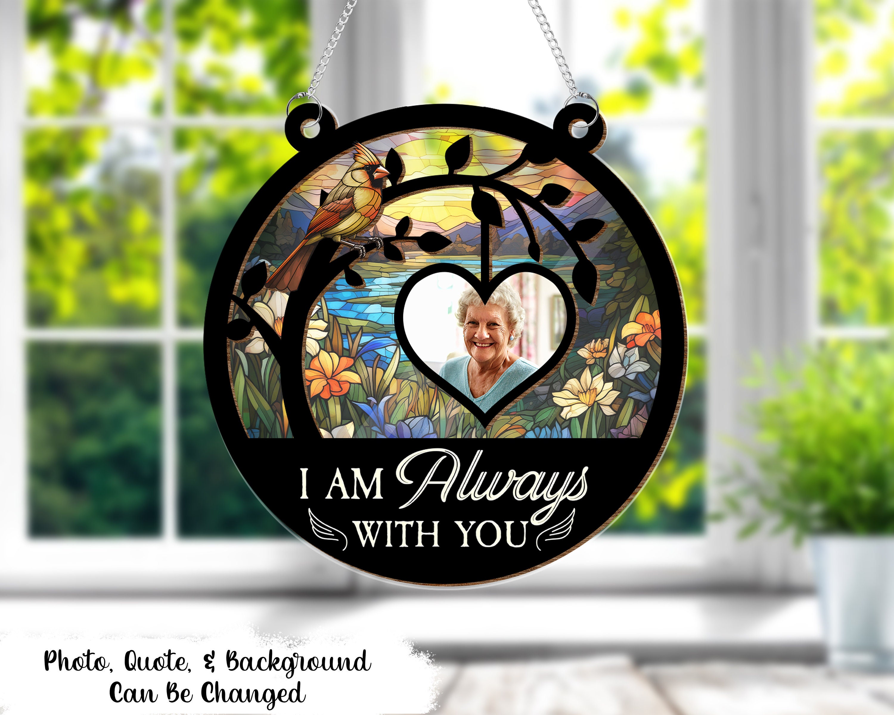 Loss of Dad Sympathy Gift, Memorial Suncatcher, Father in Heaven, Loss ...