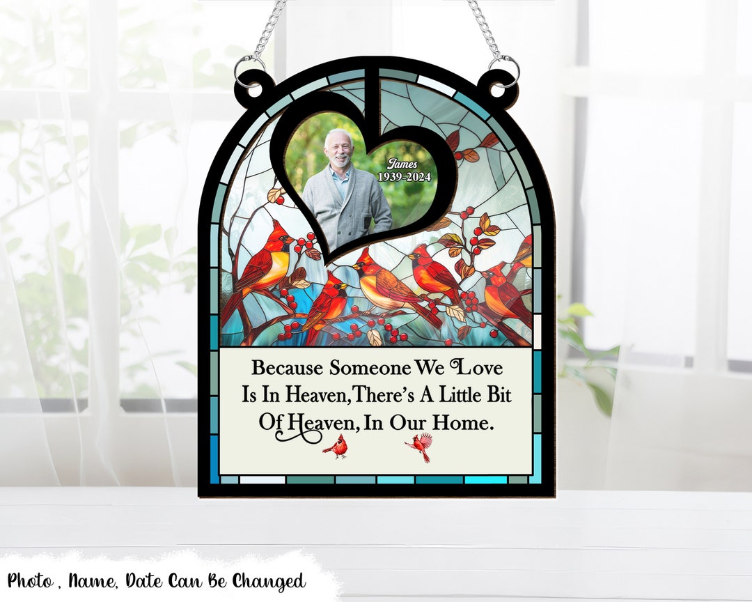 Memorial Gifts for Family Members, Personalized Window Hanging ...