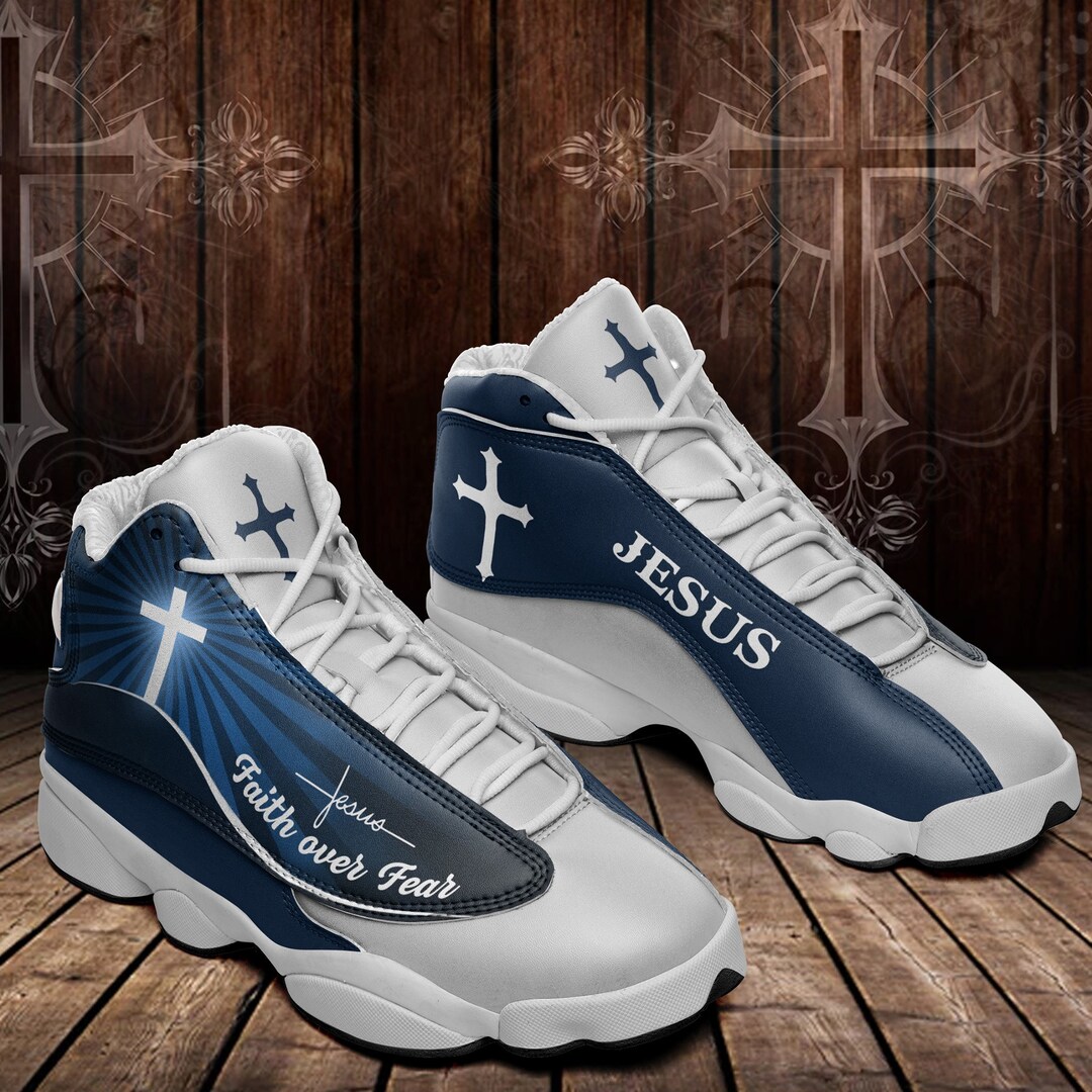 Faith Over Fear Jesus Sneakers Unisex Sneakers, Sneakers for Adults and ...
