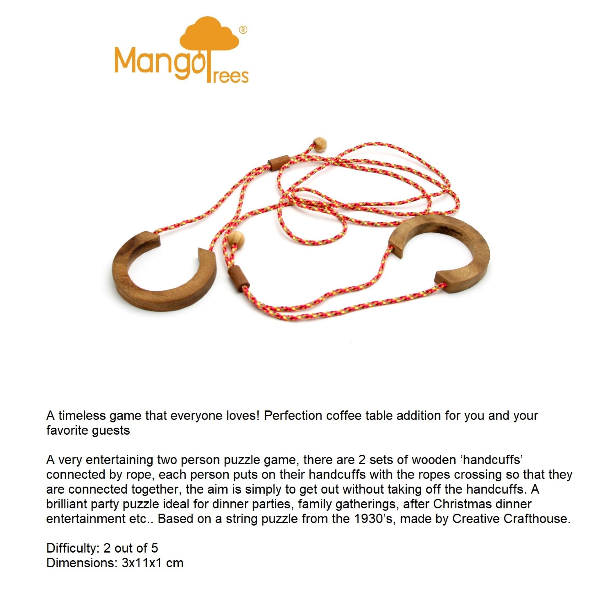 Brain Teaser String 3D Puzzle, Crazy Strings Challenge, Wood Brain ...