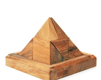 Wooden Puzzles Pyramid - Etsy