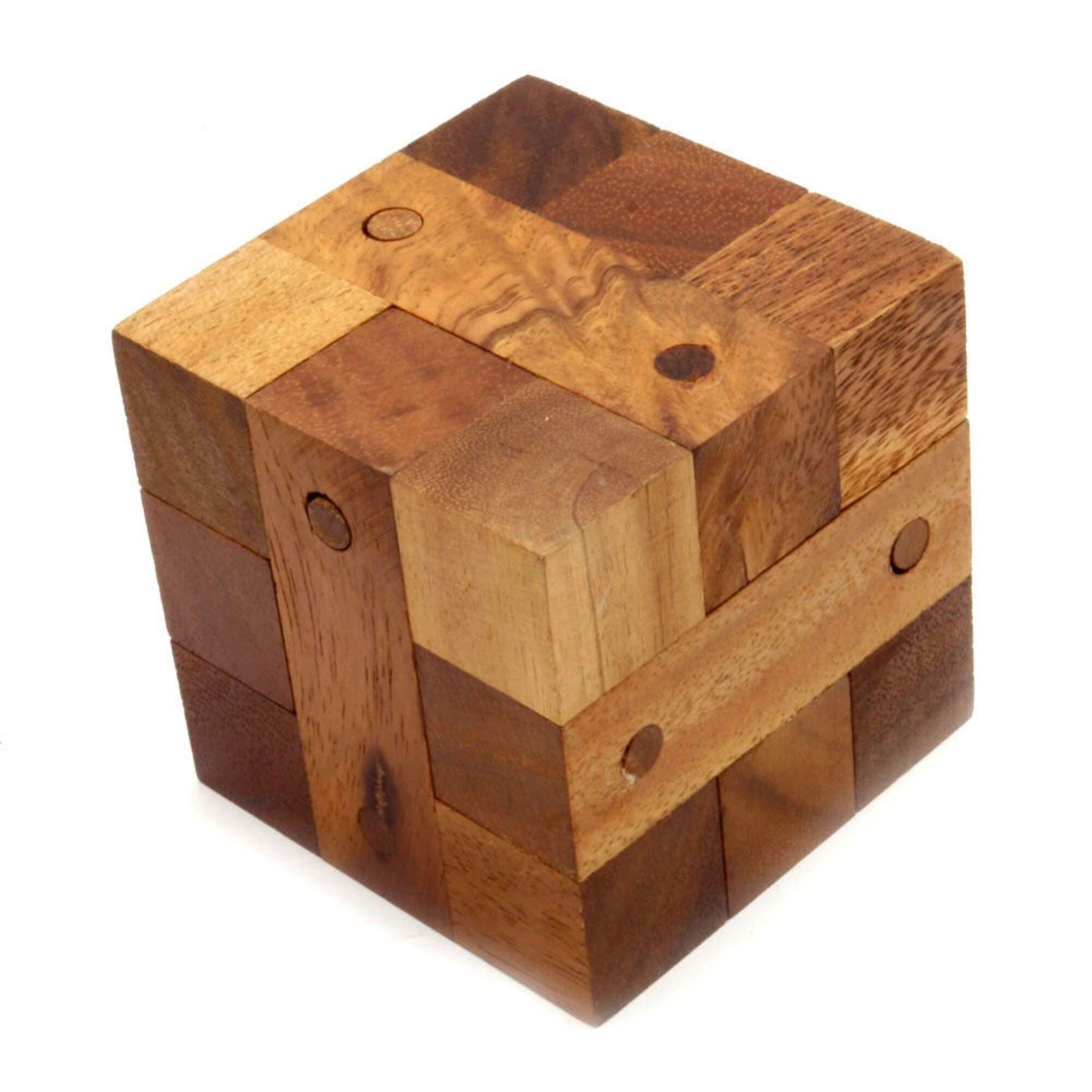3D Wooden Brain Teaser Locking Challenge Puzzle - Etsy
