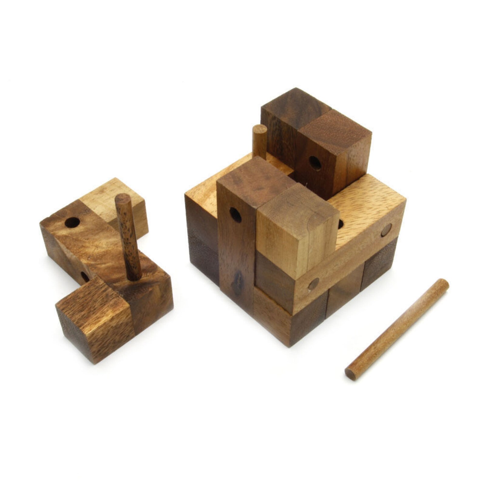 3D Wooden Brain Teaser Locking Challenge Puzzle - Etsy