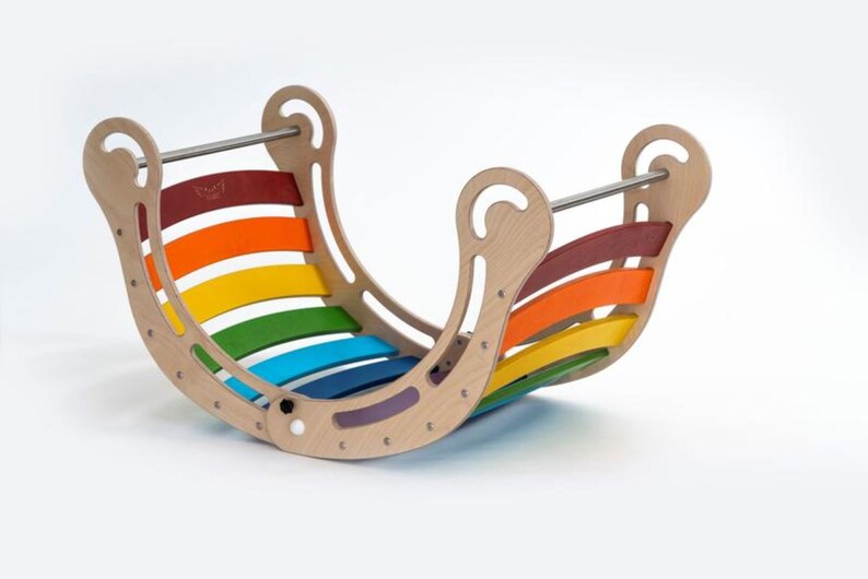 XXL JUMBO Rocker Foldable Option Montessori Swing Rocker With Climbing ...