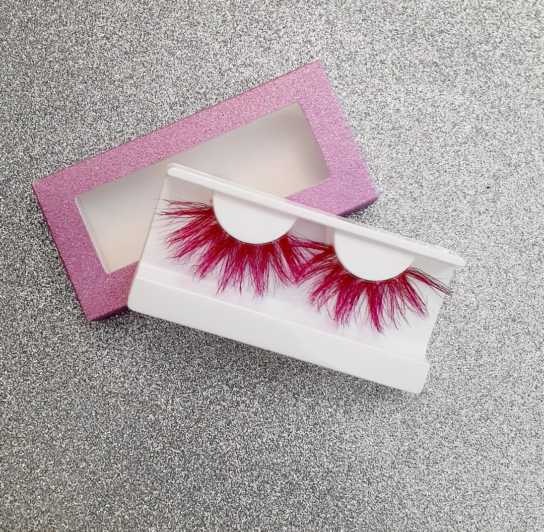 Mink Lashes L Colored L 100% Mink L 20-25mm With Hand Made - Etsy