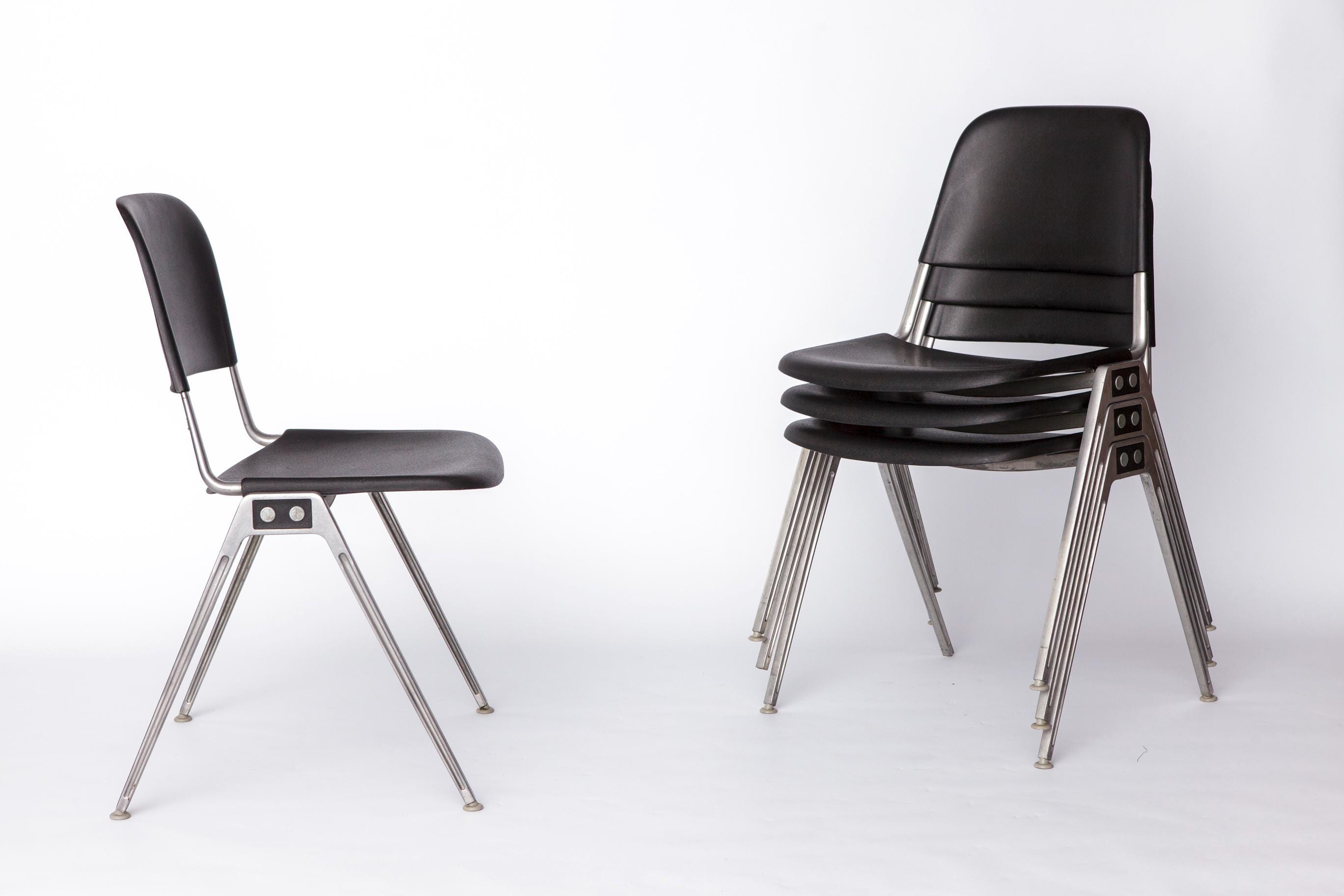 Set of 4 Vintage Knoll Stacking Chairs, Model 1601 by Don Albinson ...