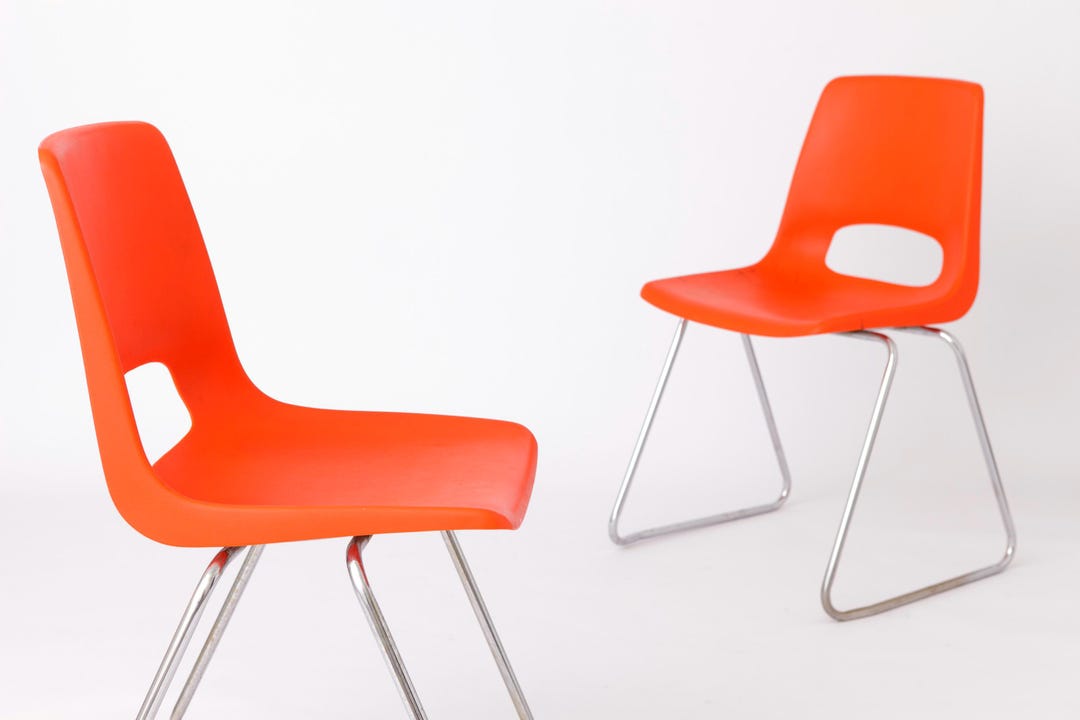 2 Vintage Plastic Chairs, 1970s, Netherlands - Etsy
