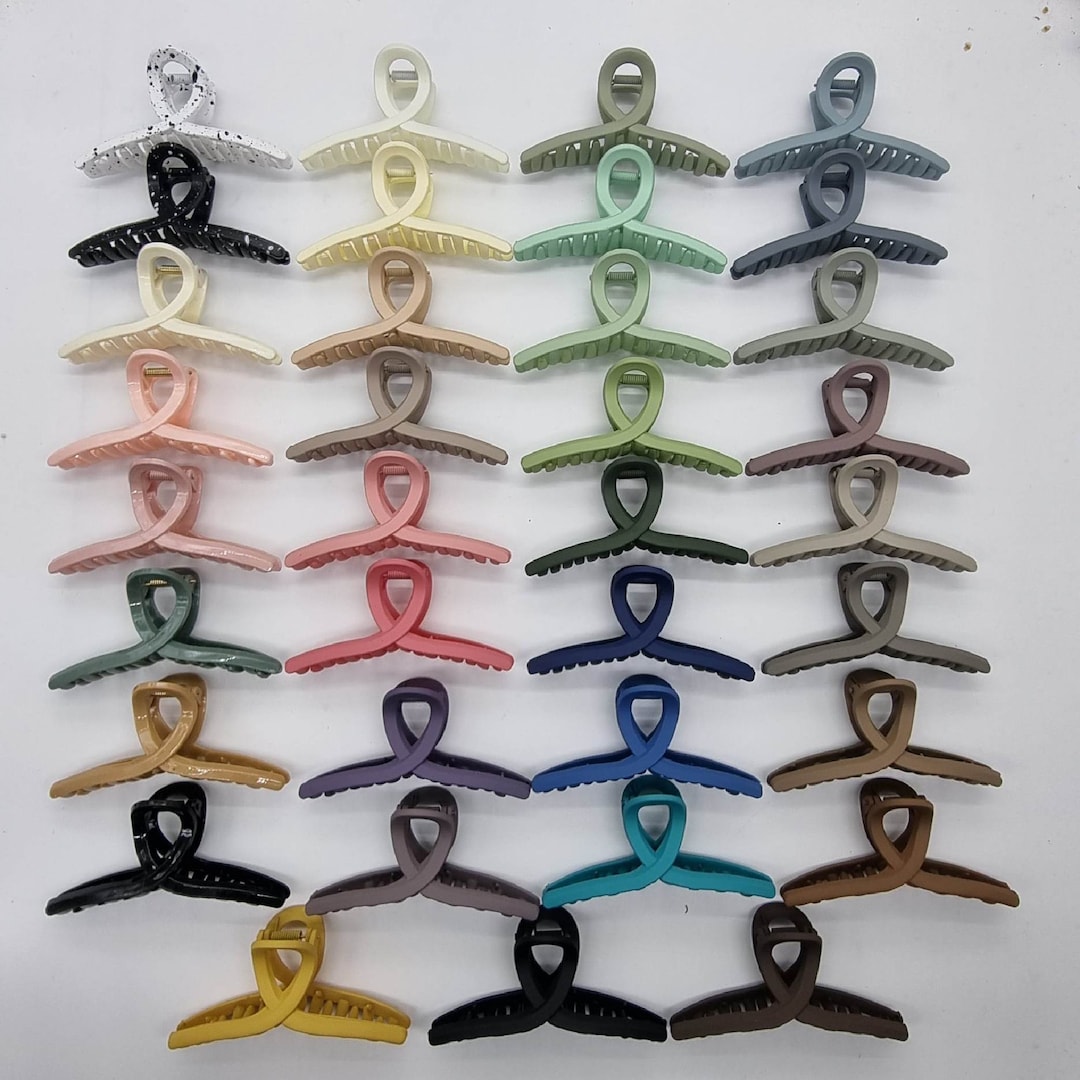 Claw Clips - Slim Matte Hair Claws, Hair Claw, Large Claw Clips, Hair ...