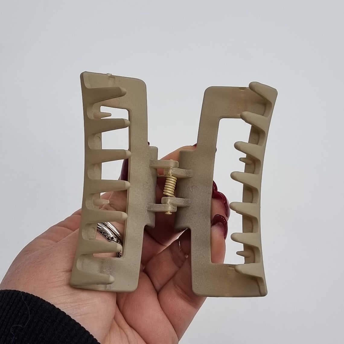 Regular Matte Rectangle Claw Clip Matte Hair Claws Hair - Etsy