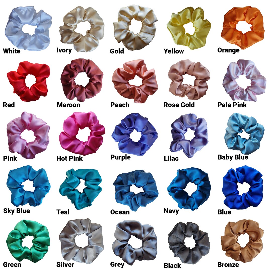 Satin Scrunchie, Hand Made Scrunchie, Good Quality Scrunchie - Etsy ...