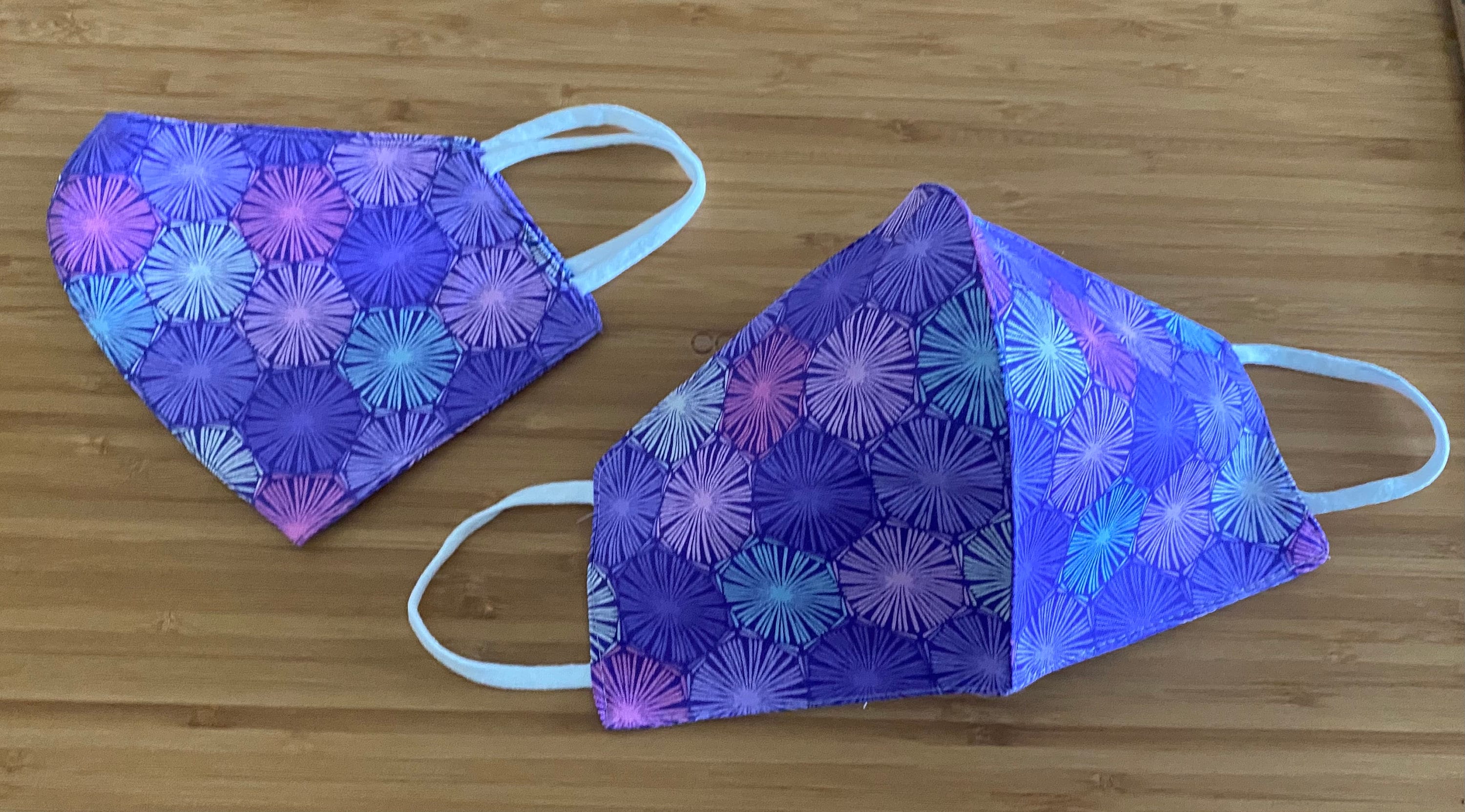 Purple Spirals Cotton Face Mask | Etsy