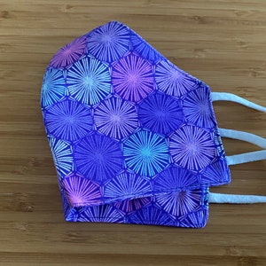 Purple Spirals - Cotton Face Mask - Etsy
