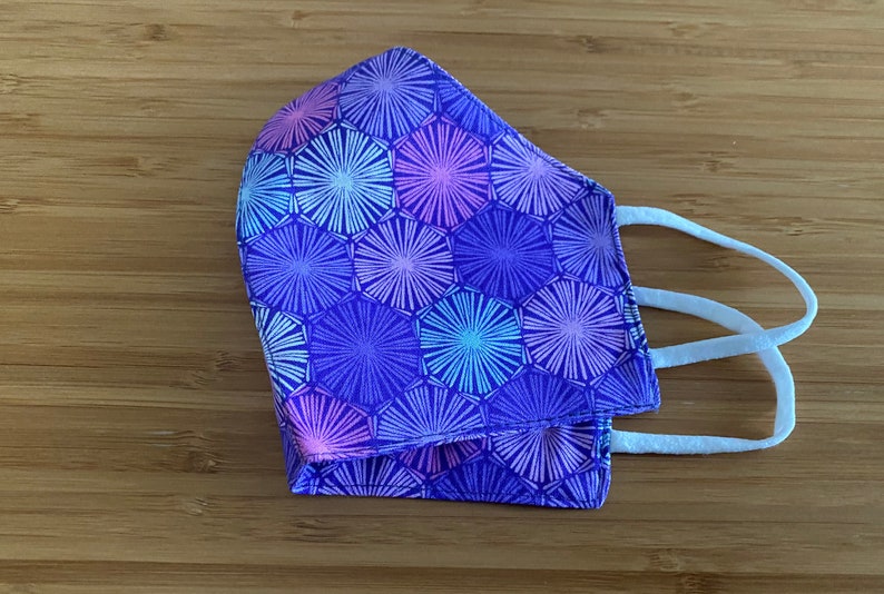 Purple Spirals Cotton Face Mask - Etsy