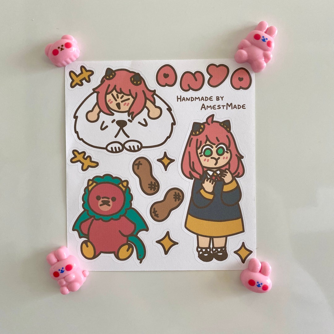 Anya Mini Stickers - Etsy