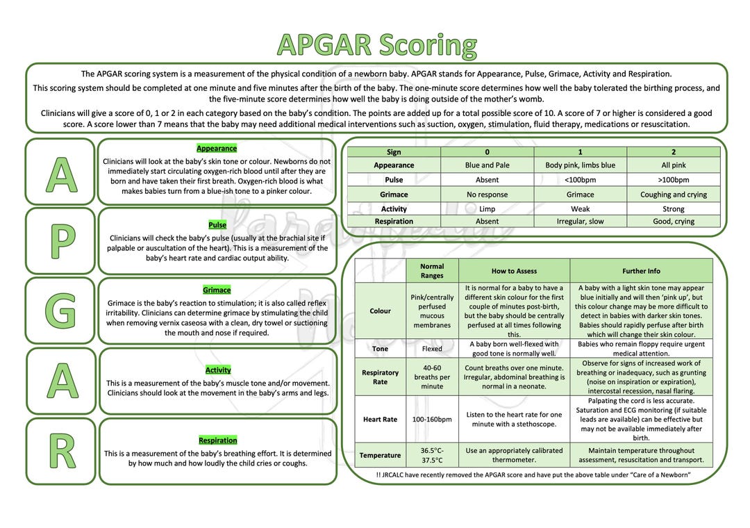 APGAR Scoring - Etsy UK