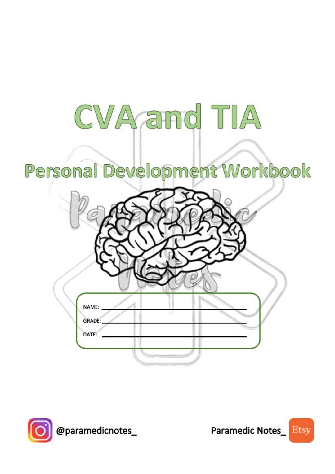 CVA and TIA Workbook - Etsy