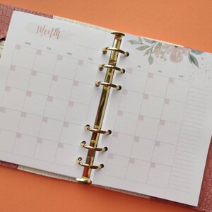 Luxury Planner Binder, Handmade Planner Cover, A6/A5 Planner, Vegan ...