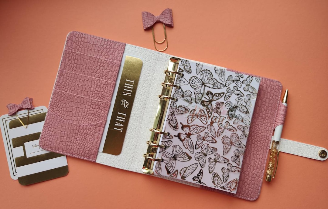 Luxury Planner Binder, Handmade Planner Cover, A6/A5 Planner, Vegan ...