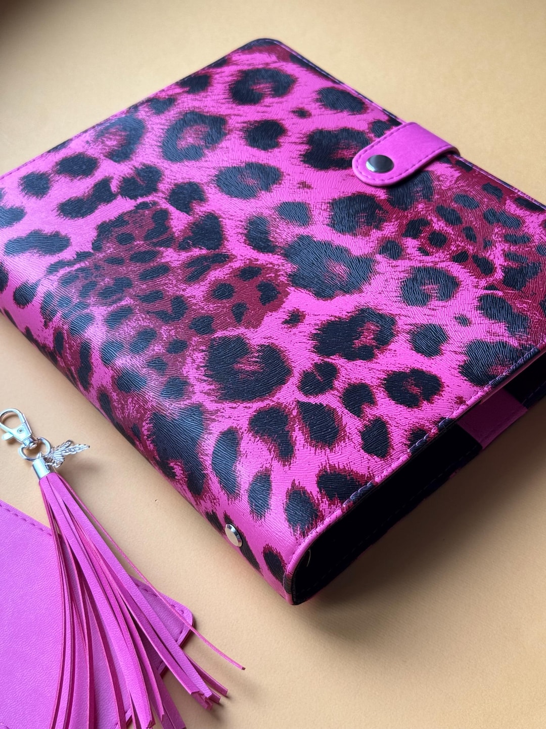 Leopard Animal Print Planner, A6 A5 6 Ring Agenda, Handmade Planner ...