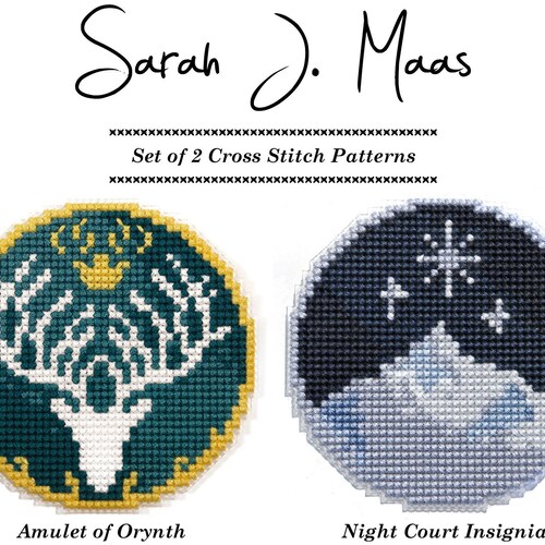 Night Court Insignia Cross Stitch Pattern PDF A Court of - Etsy