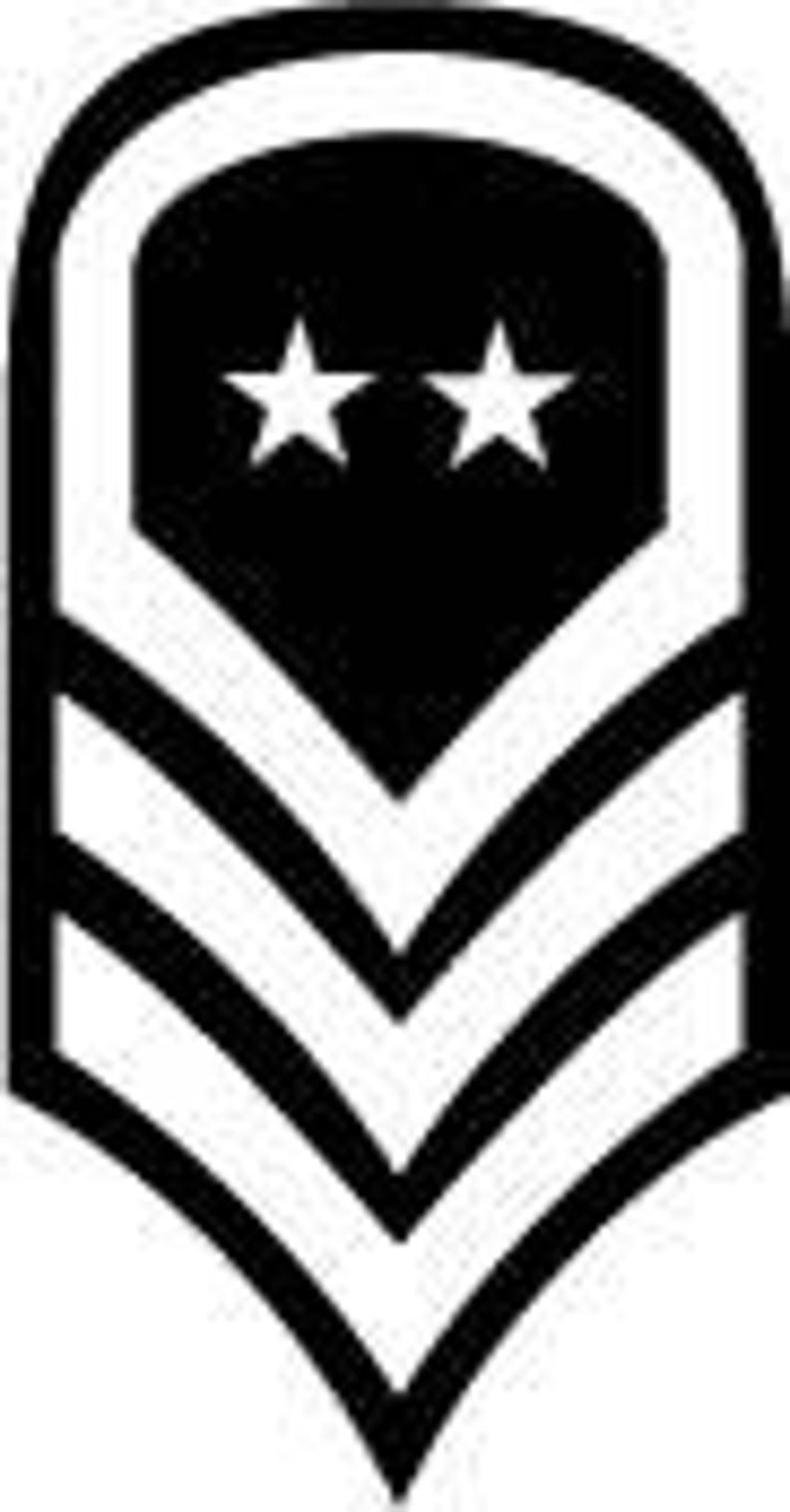 Army Enlisted Rank, Insignia SVG, Ranking Clipart Cut File, Cricut ...