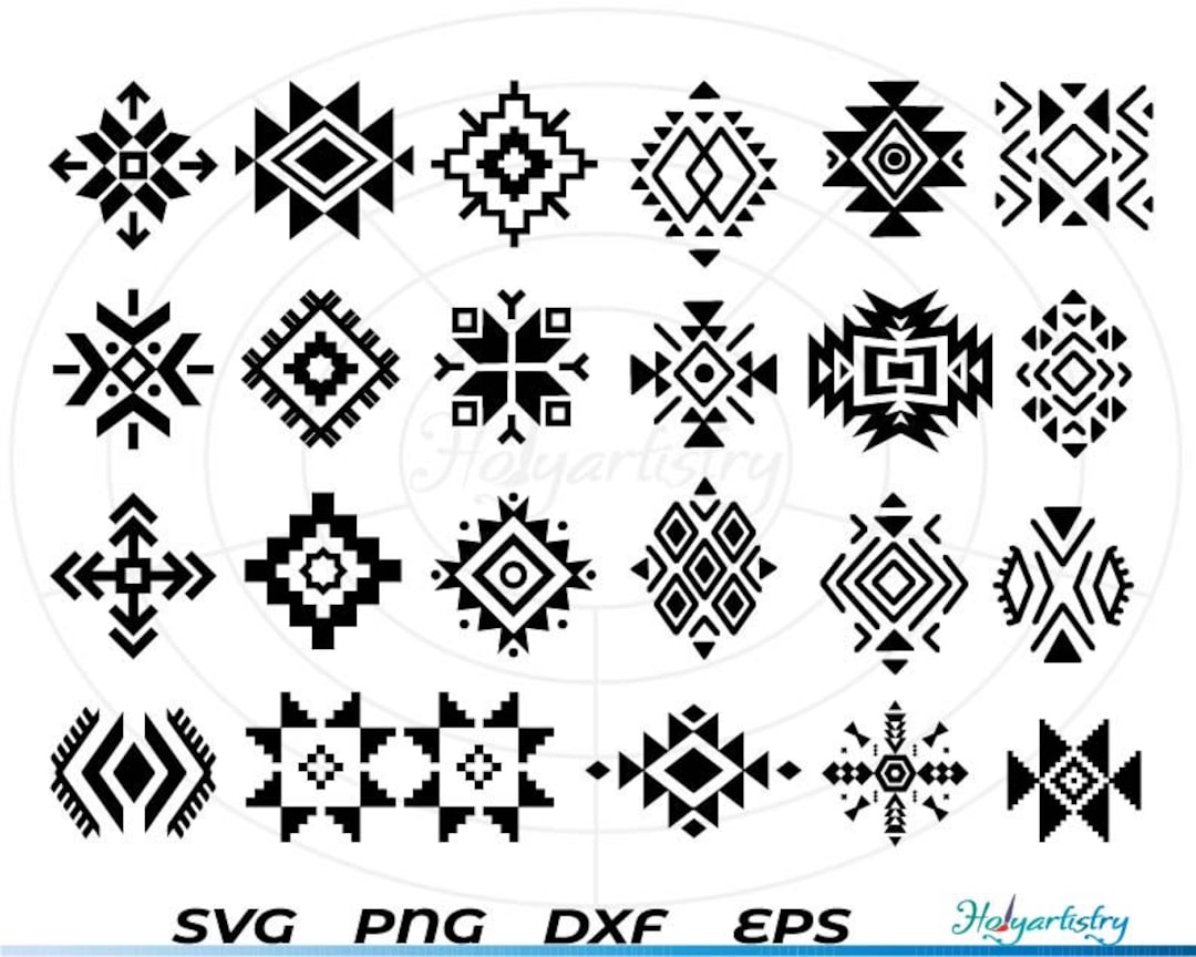Aztec Pattern Svg, Digital Svg, Digital Print Svg, Clipart, Cut Files ...