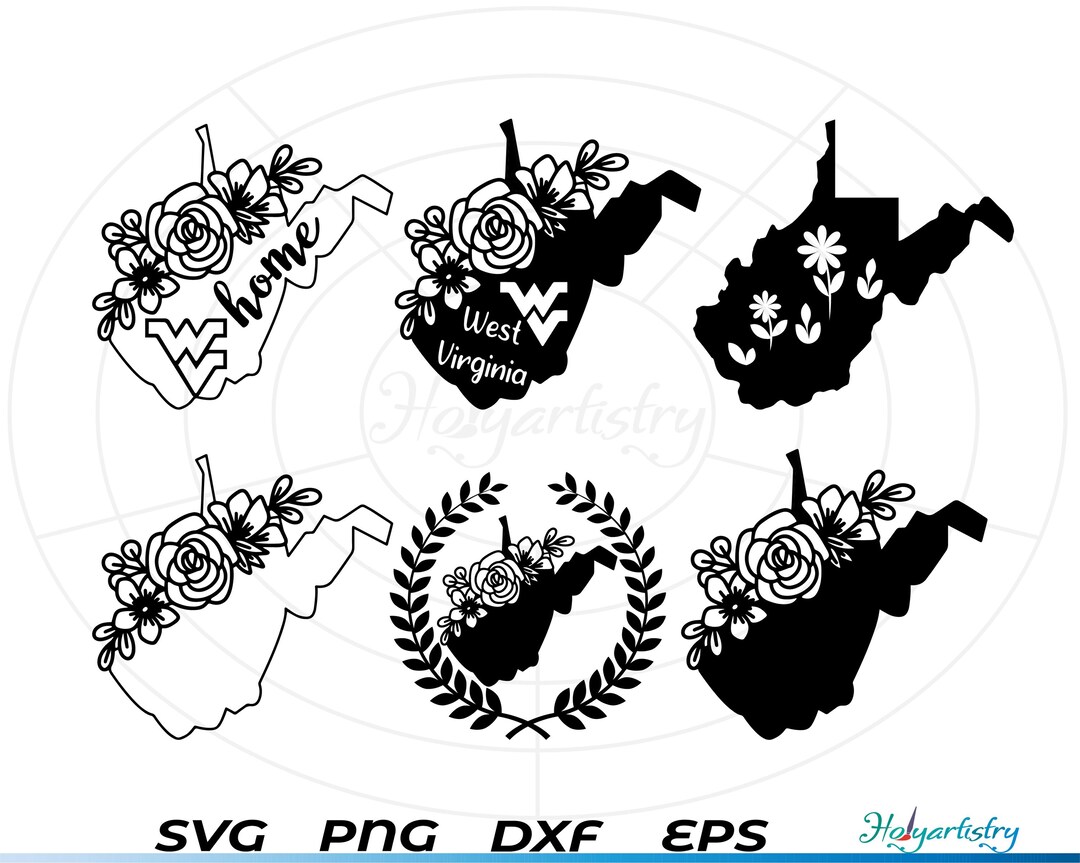 West Virginia SVG, West Virginia Vector, Silhouette, Cricut File ...