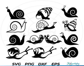 Escargot SVG, escargot SVG Bundle, Clipart escargot, escargot de dessin ...