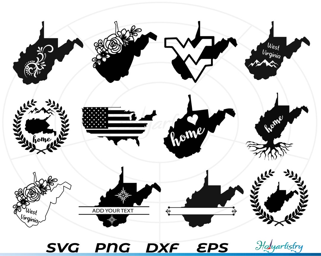 West Virginia Svg, West Virginia State, West Virginia Home Svg, Clipart ...