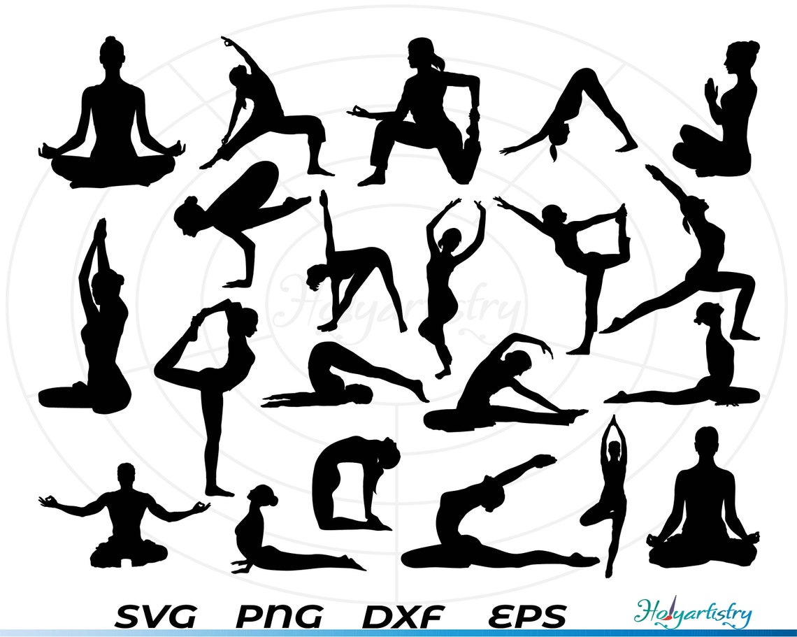 Yoga SVG Bundle, Yoga SVG, Meditation Svg, Yoga Clipart, Yoga Svg Cut ...