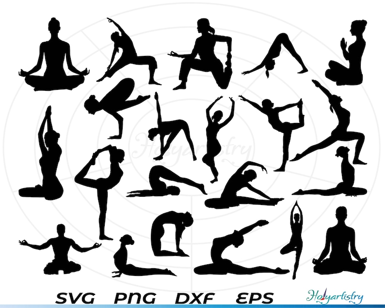 Yoga SVG Bundle, Yoga SVG, Meditation Svg, Yoga Clipart, Yoga Svg Cut ...