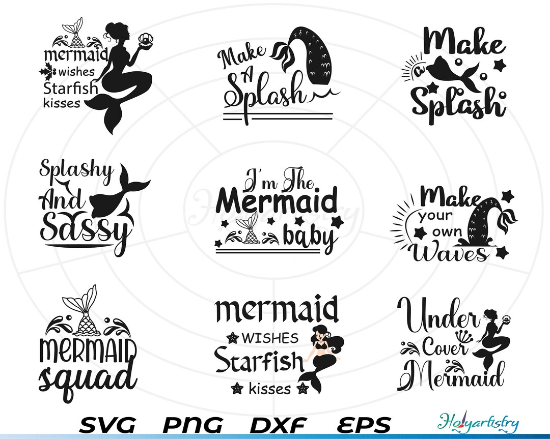 Mermaids SVG Bundle, Mermaids SVG, Mermaids Clipart, Mermaids Cut Files ...