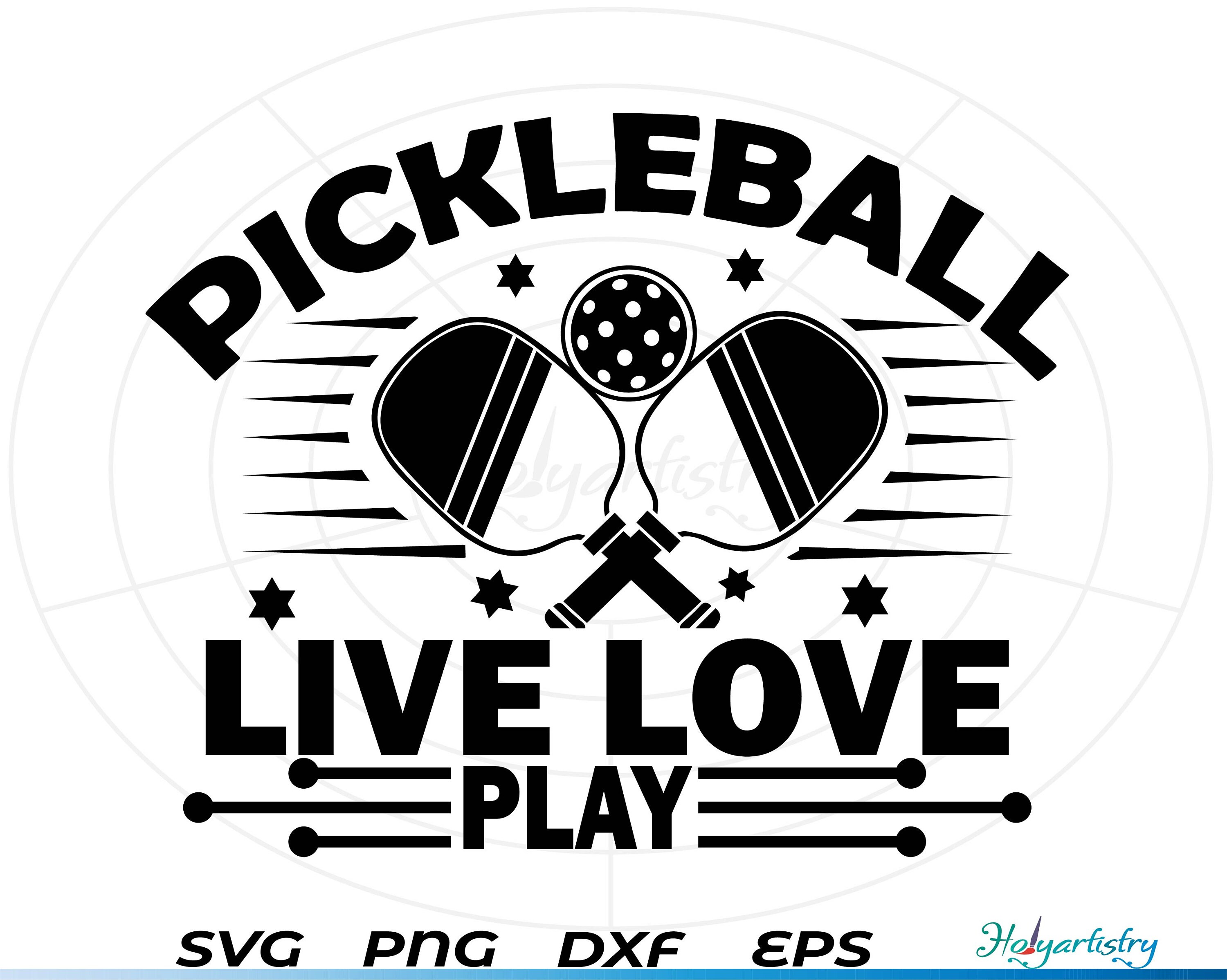 Pickleball SVG, Pickleball Cutting File for Cricut, Vector, Silhouette ...