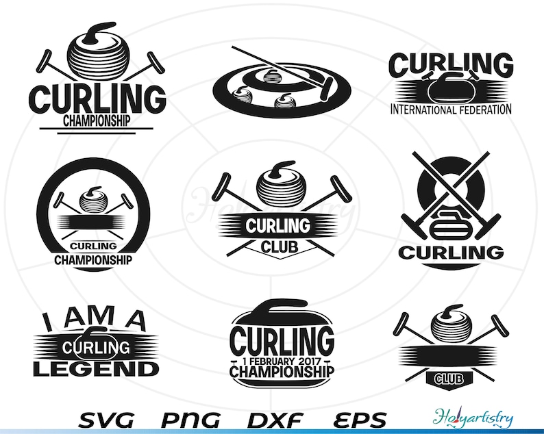 Curling Sport SVG, Curling Cutting File for Cricut, Curling Vector ...