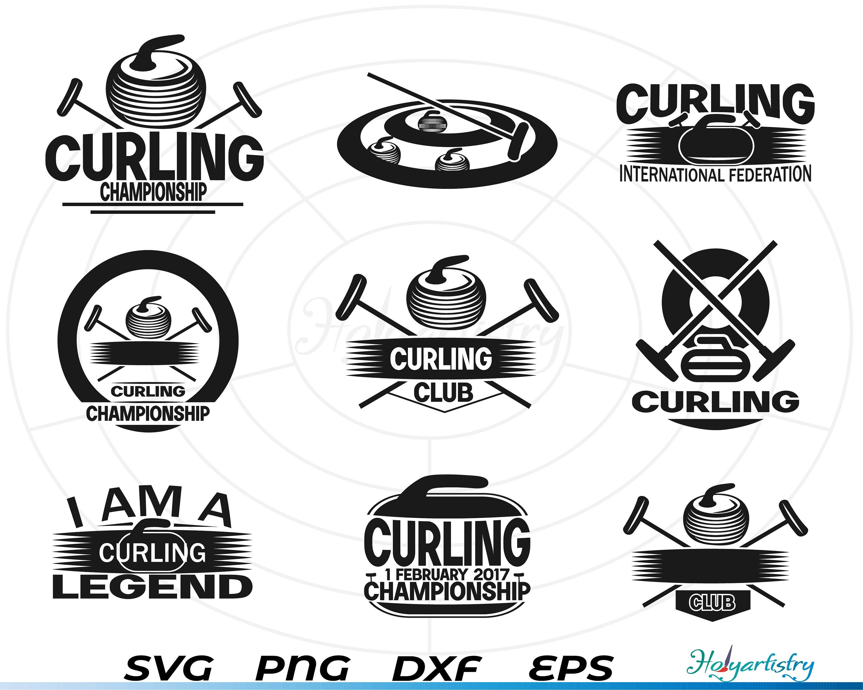 Curling Sport SVG, Curling Cutting File for Cricut, Curling Vector ...