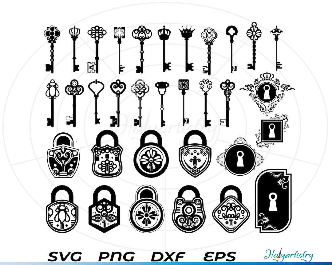 Lock and Key SVG, Lock Svg, Key Svg, Heart Lock Svg, House Key Svg ...