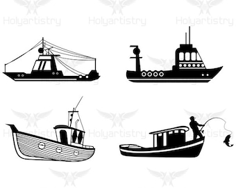 Trawler Fishing Boat Vessel Marine Seafood Commercial Fishing Trawl Net ...
