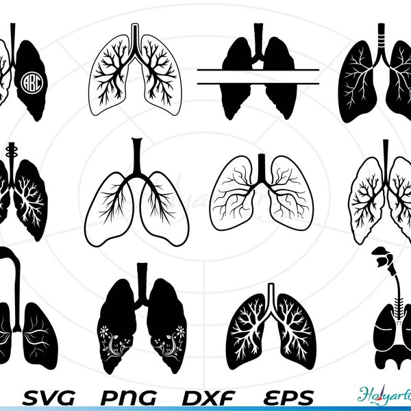 Lung Svg - Etsy