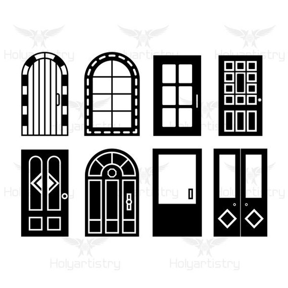 Puerta SVG archivo de corte de paquete de puerta para Cricut - Etsy México