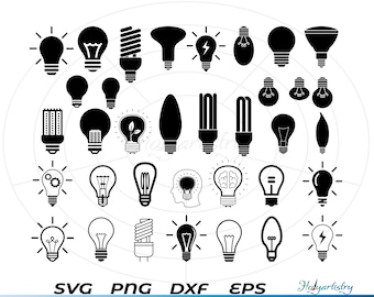 Light Bulb SVG Bundle, Light Bulb PNG Bundle, Light Bulbs Svg, Light ...