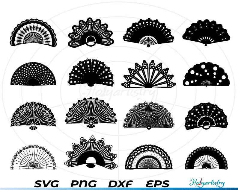 Hand Fan SVG. Japanese Fan Png. Hand Fan Clipart. Hand Fan Cut File ...