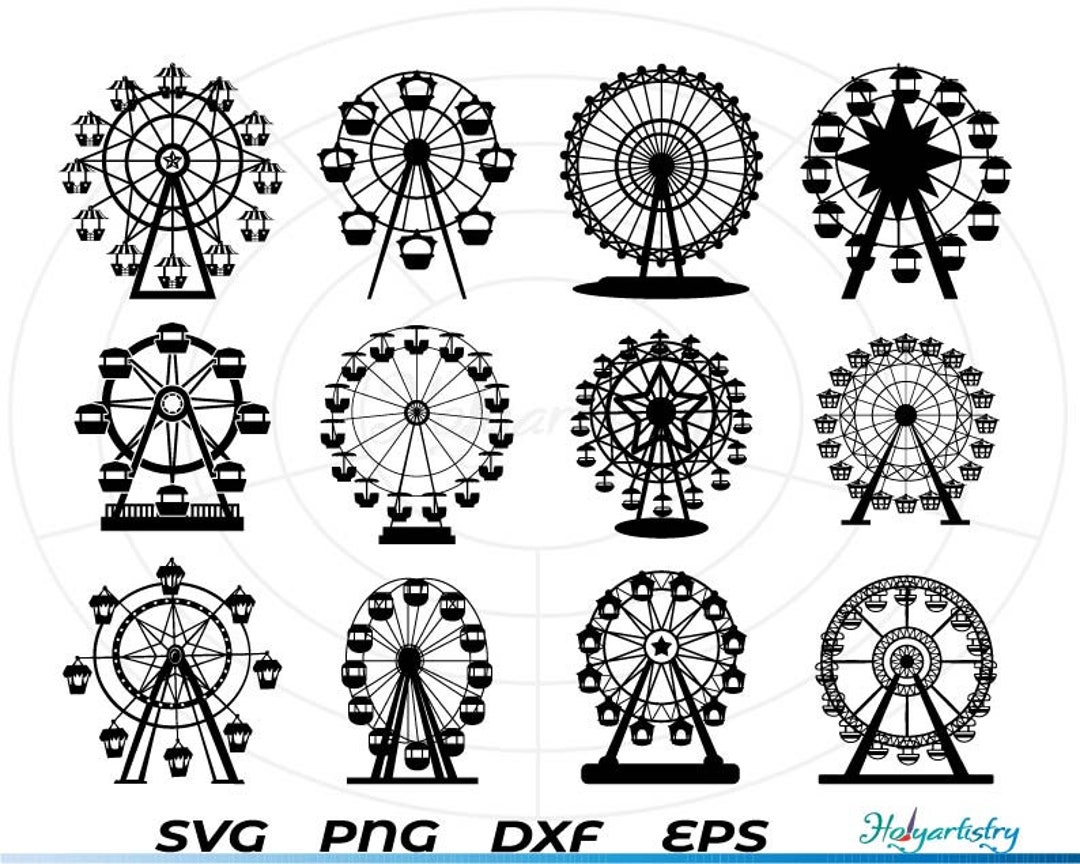 Ferris Wheel Svg Bundle, SVG Files for Cricut, Adventure SVG, Theme ...