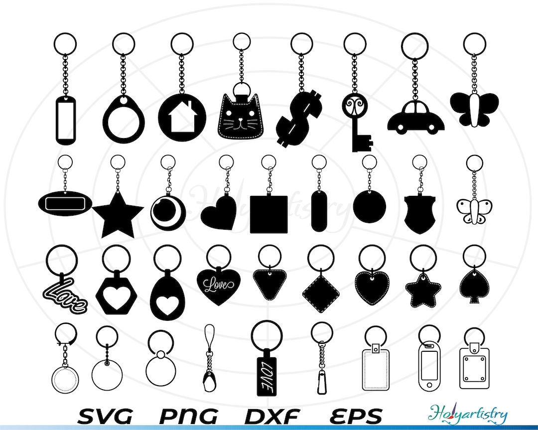 Key Holder SVG, Key Chain Svg, Keychain Svg, Key Ring Svg, Clipart, Cut ...