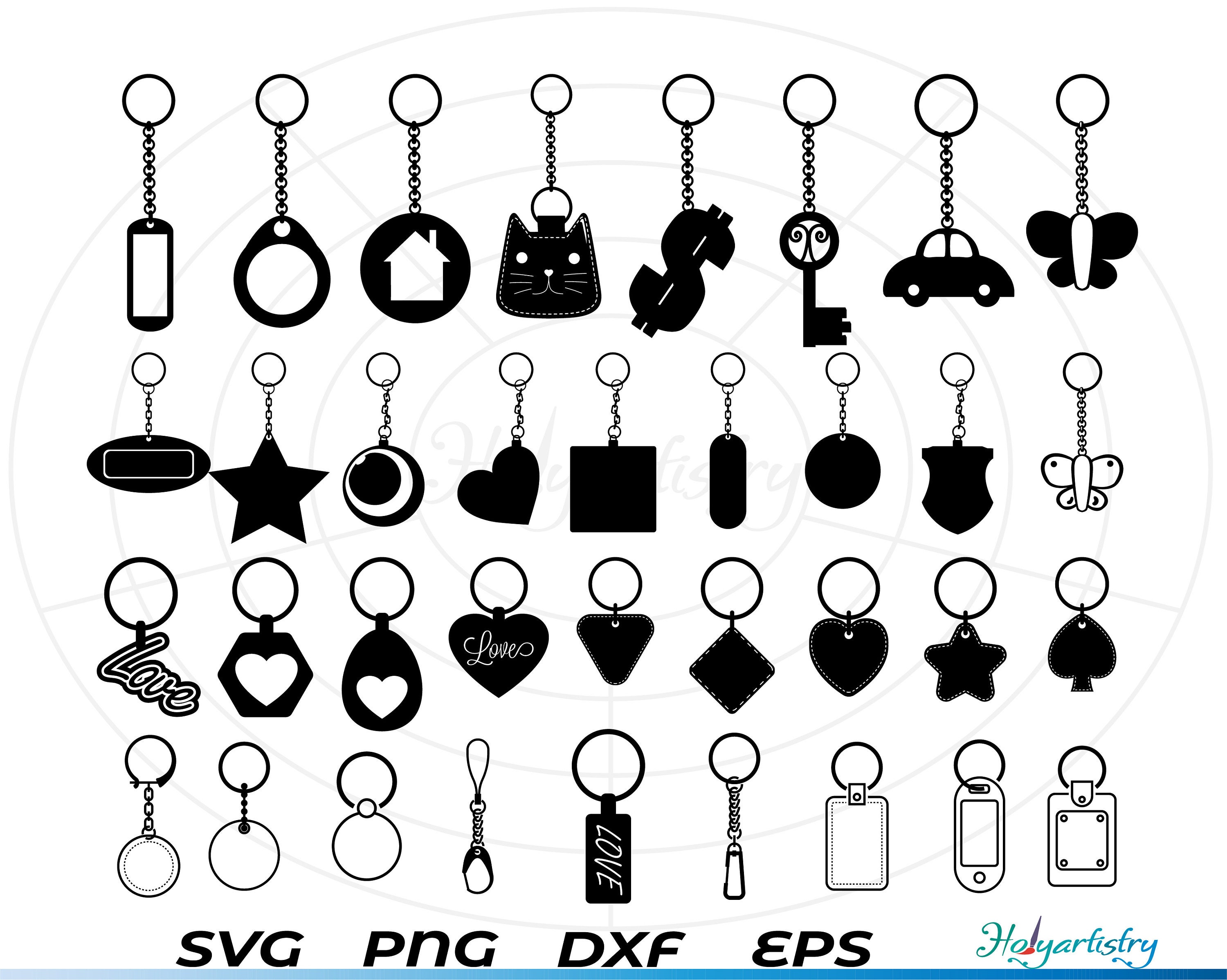 Key Holder SVG, Key Chain Svg, Keychain Svg, Key Ring Svg, Clipart, Cut ...