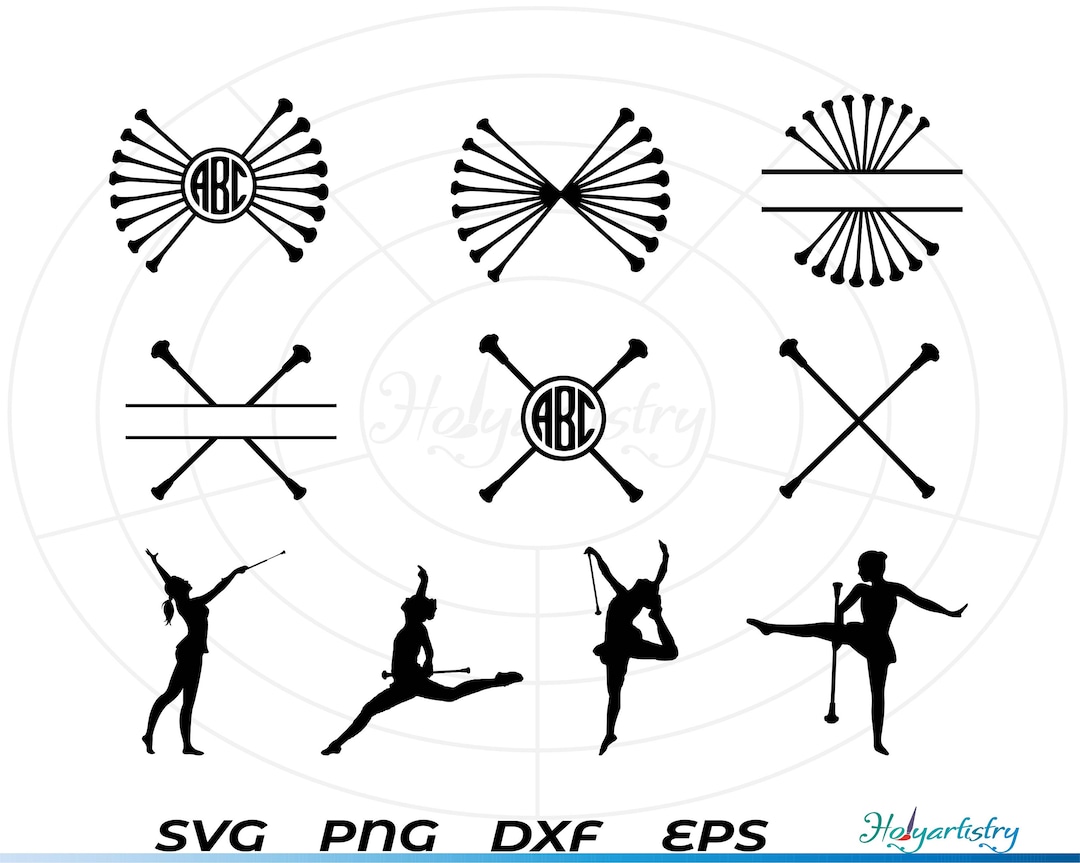 Baton Twirling SVG, Baton Dancing Girl Svg, Baton Svg, Majorette Svg ...