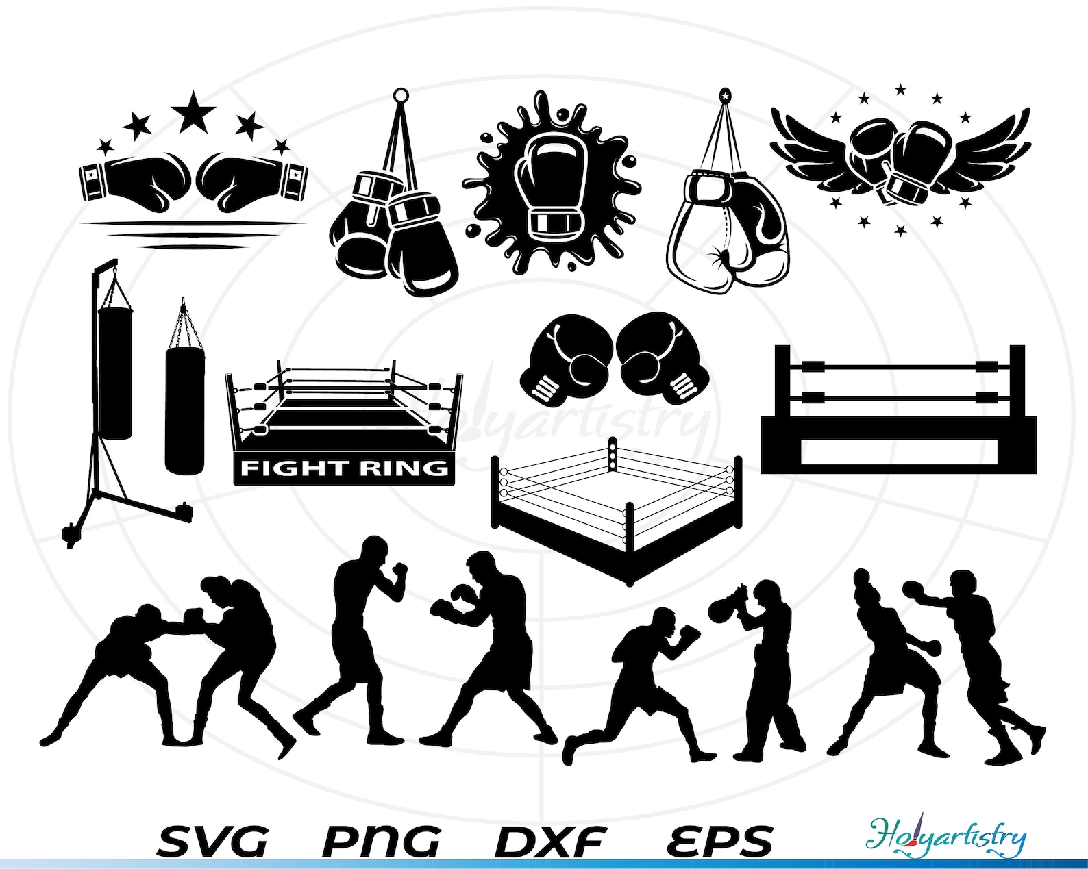 Boxing Svg Bundle, Boxing Gloves Svg, Boxer Svg, Boxing Png, Boxing ...