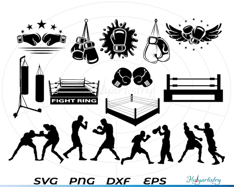 Boxing Svg Bundle, Boxing Gloves Svg, Boxer Svg, Boxing Png, Boxing ...