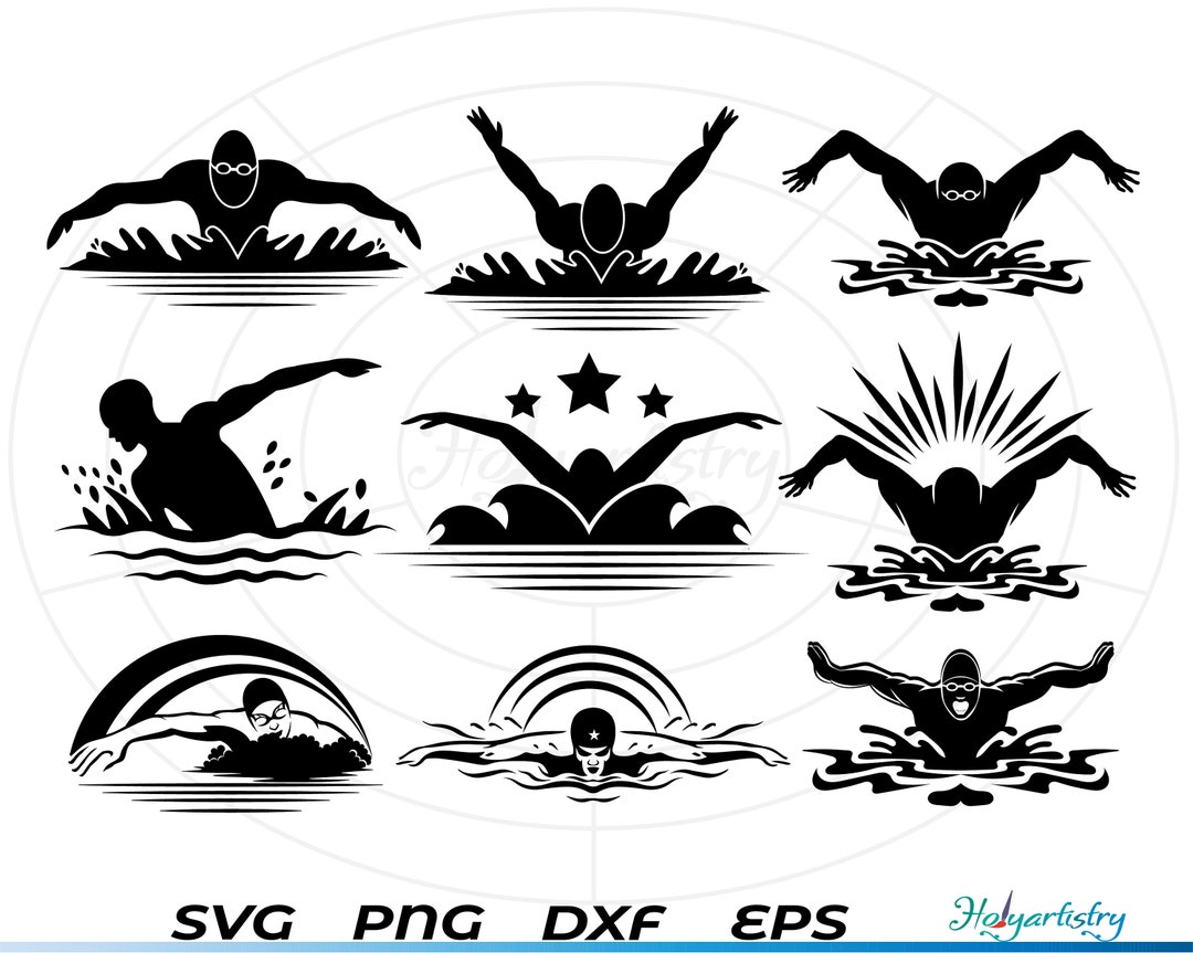 Swimming Athlete Svg, Swimmer Svg, Swim Svg, Clipart, Cut Files for ...
