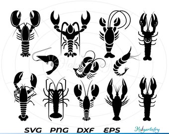 Lobster SVG, Lobster Clipart, Svg Files for Cricut, Seafood Svg ...