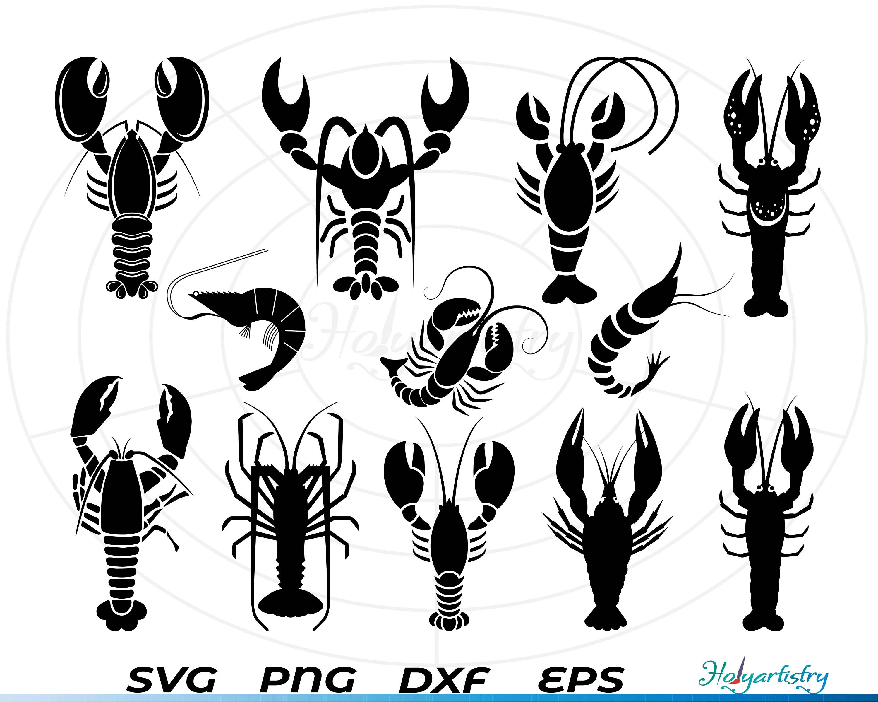 Lobster SVG, Lobster Clipart, Svg Files for Cricut, Seafood Svg ...